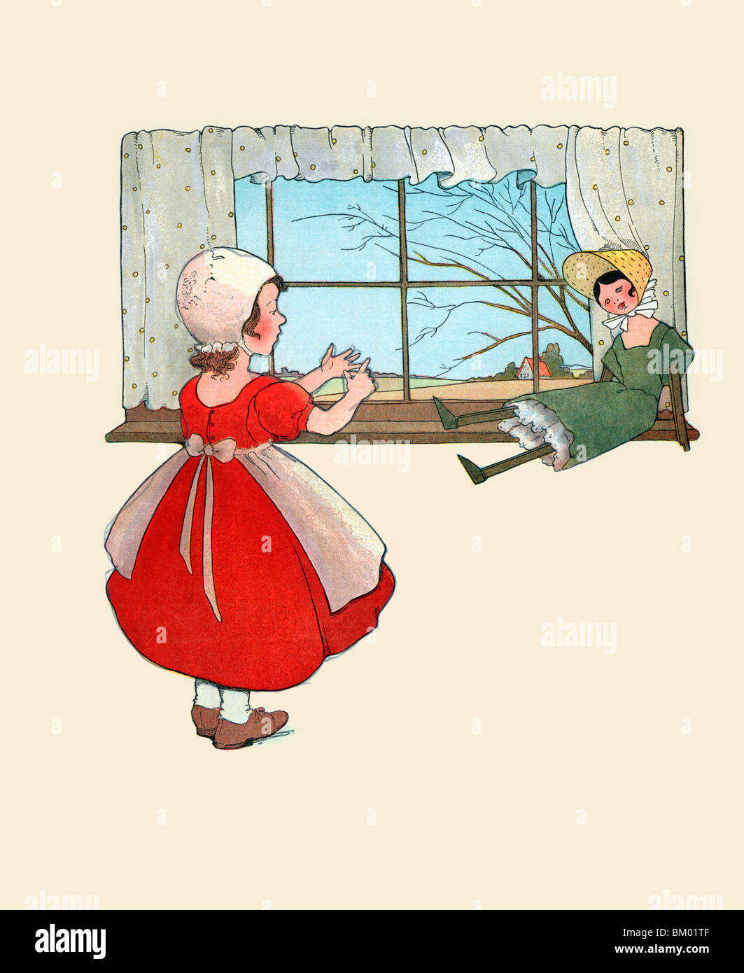 Doll by the Window Stock Photo - Alamy