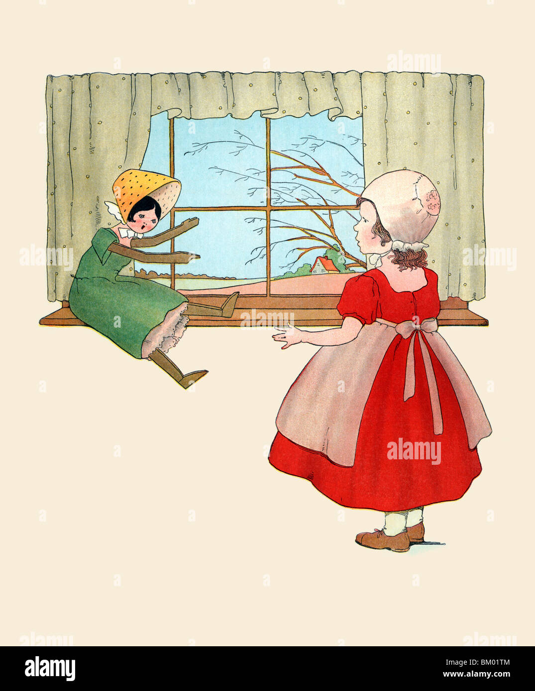 Doll by the Window Stock Photo - Alamy