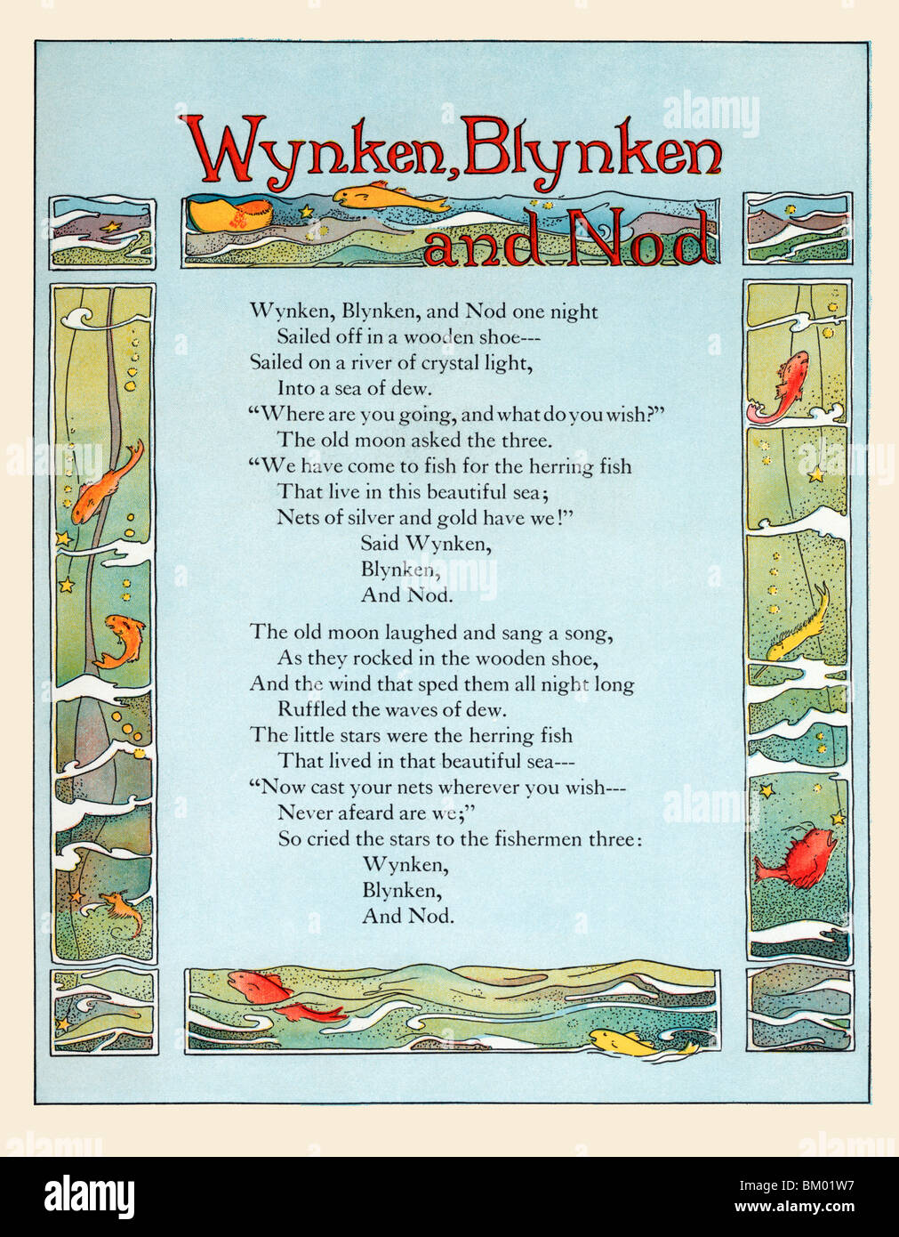 Wynken, Blynken, and Nod Stock Photo - Alamy
