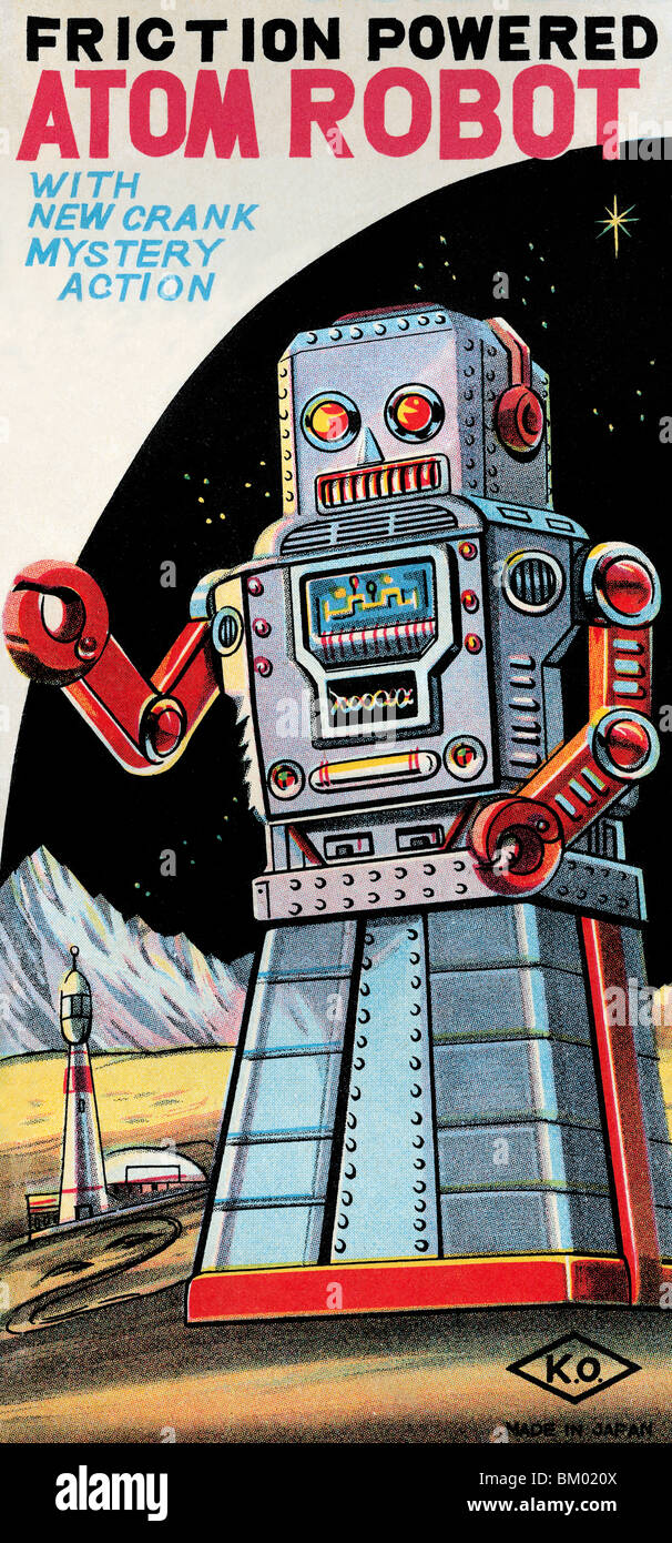 Friction Powered Atom Robot Stock Photo - Alamy