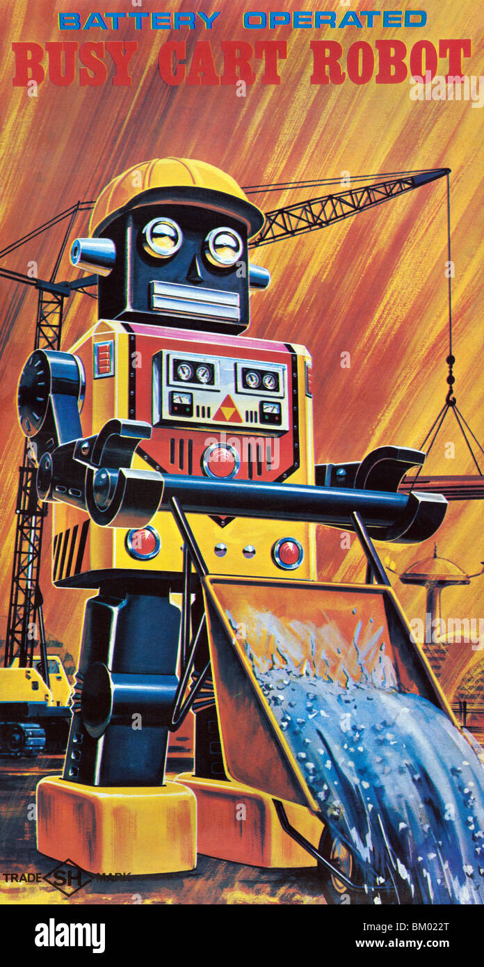 Busy Cart Robot Stock Photo - Alamy