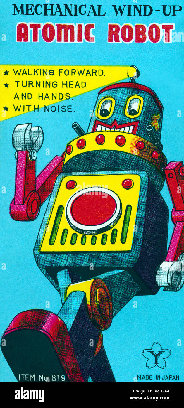 Mechanical Wind-Up Atomic Robot Stock Photo - Alamy