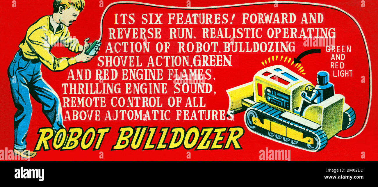 Robot Bulldozer - Six Features Stock Photo - Alamy