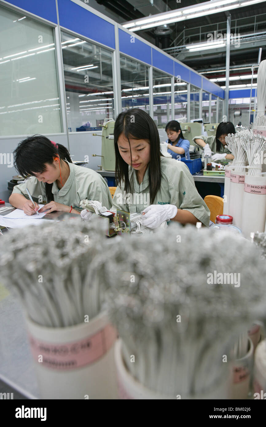 High-Tech, switch production, women worker, technician Stock Photo - Alamy