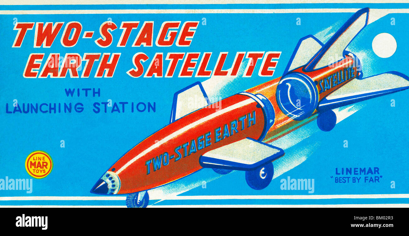 Two-Stage Earth Satellite Stock Photo - Alamy