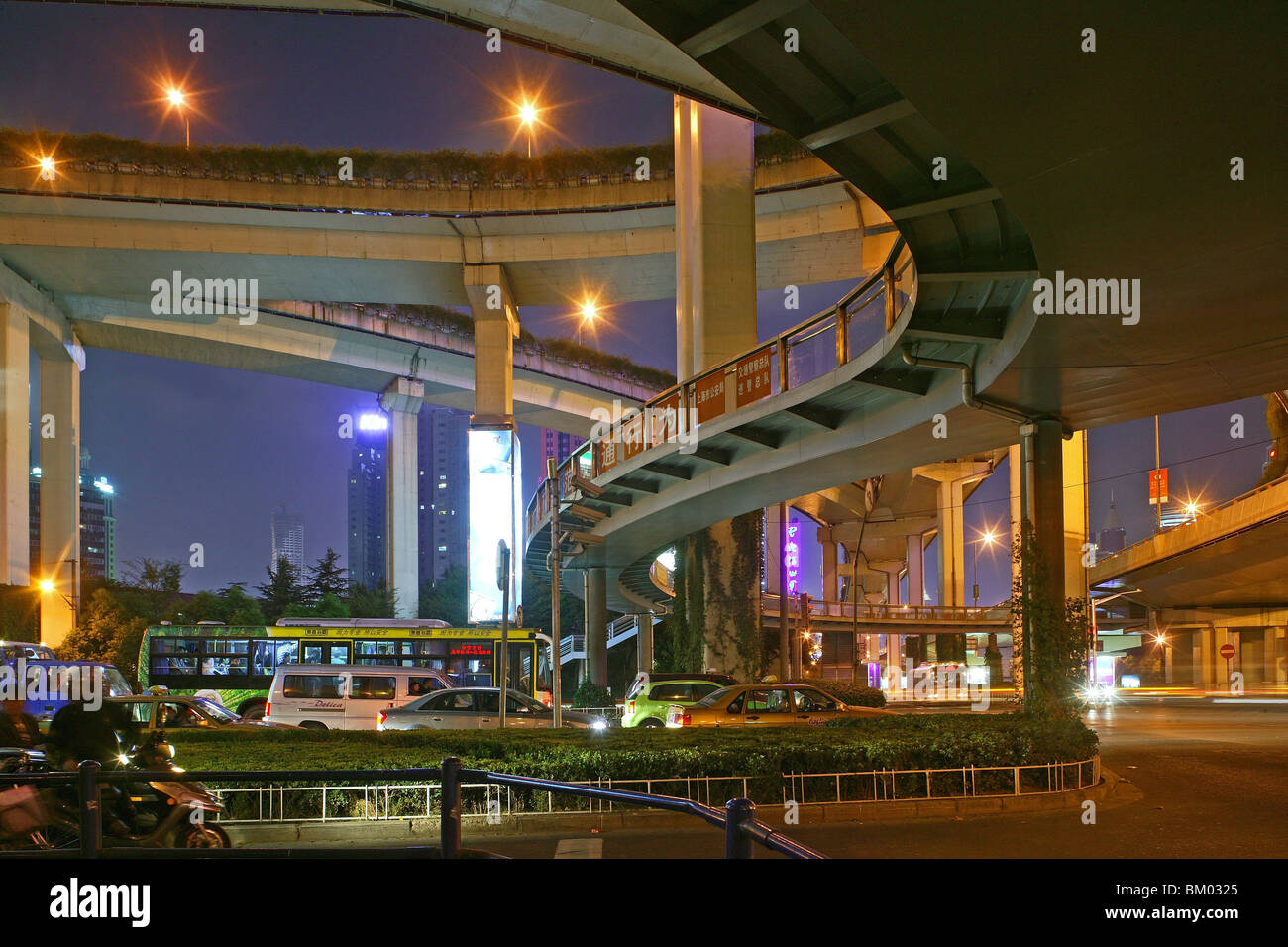 Shanghai highway bridge architecture High Resolution Stock Photography ...