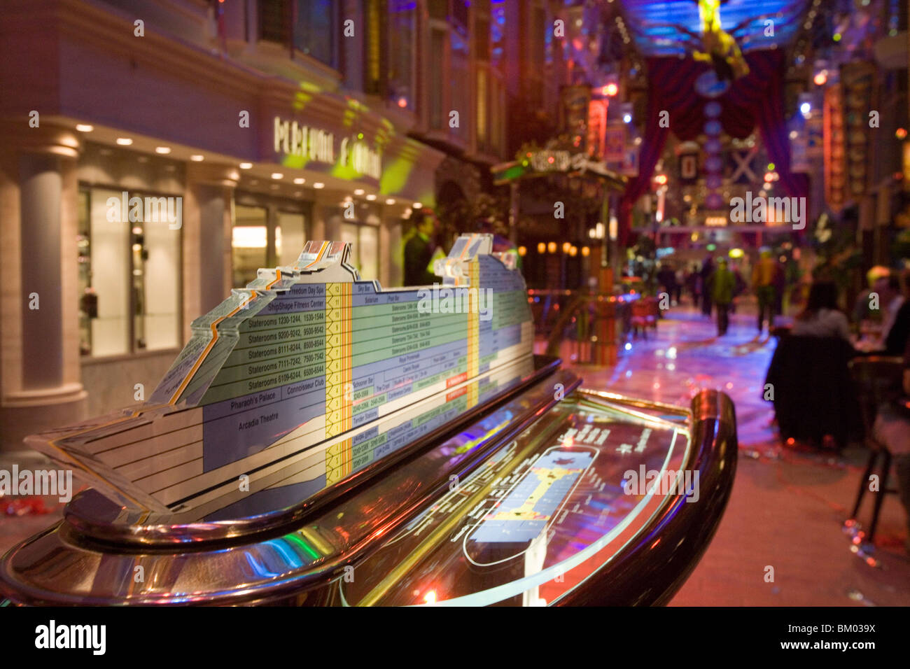 Ship Model & Orientation Display on Royal Promenade on Deck 5, Freedom ...