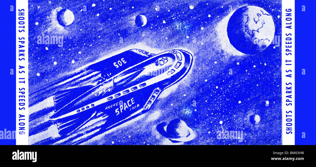 Rocket ship moon hi-res stock photography and images - Alamy