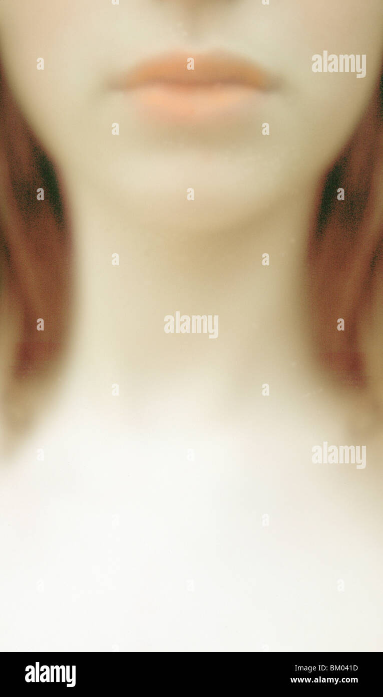 Neck chin hi-res stock photography and images - Alamy