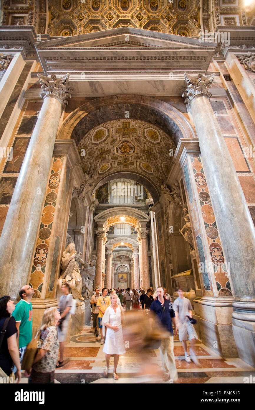 Interior of Saint Peter's Basilica, Vatican Stock Photo - Alamy