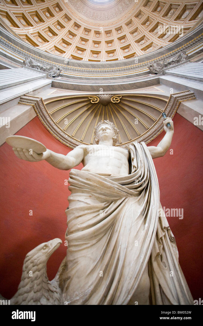 Emperor Claudius (41-54 AD) as Iuppiter, Vatican Museums Stock Photo ...