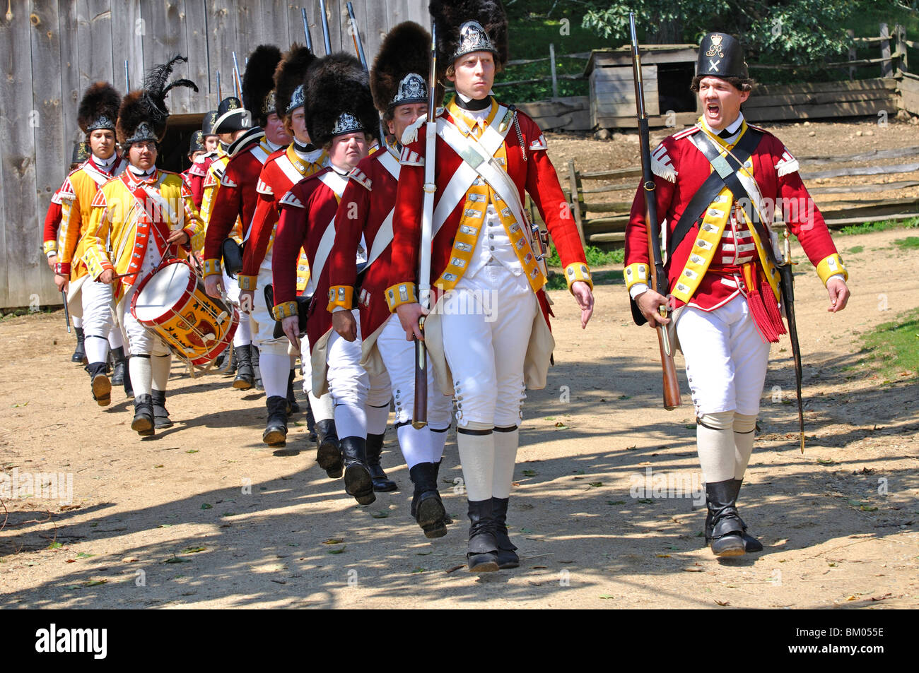 American Revolutionary War re-enactment, USA Stock Photo - Alamy