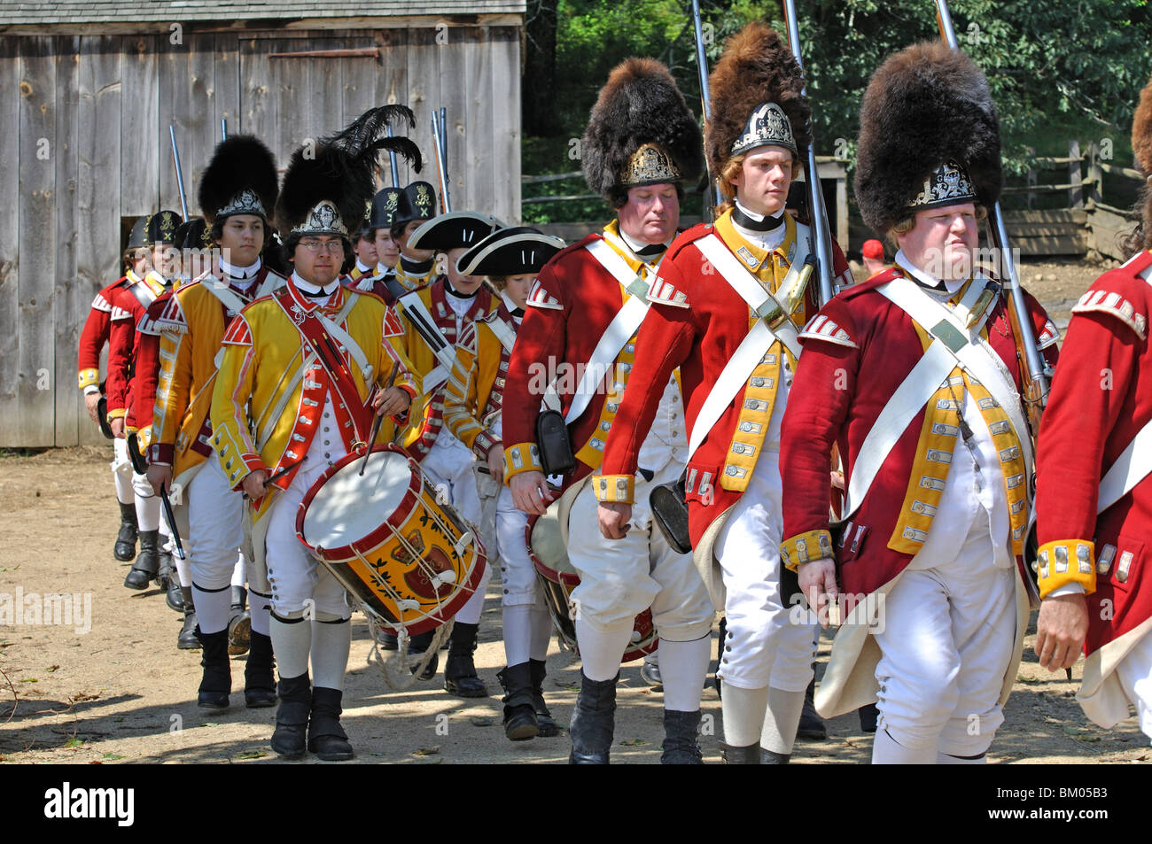 American Revolutionary War re-enactment, USA Stock Photo - Alamy