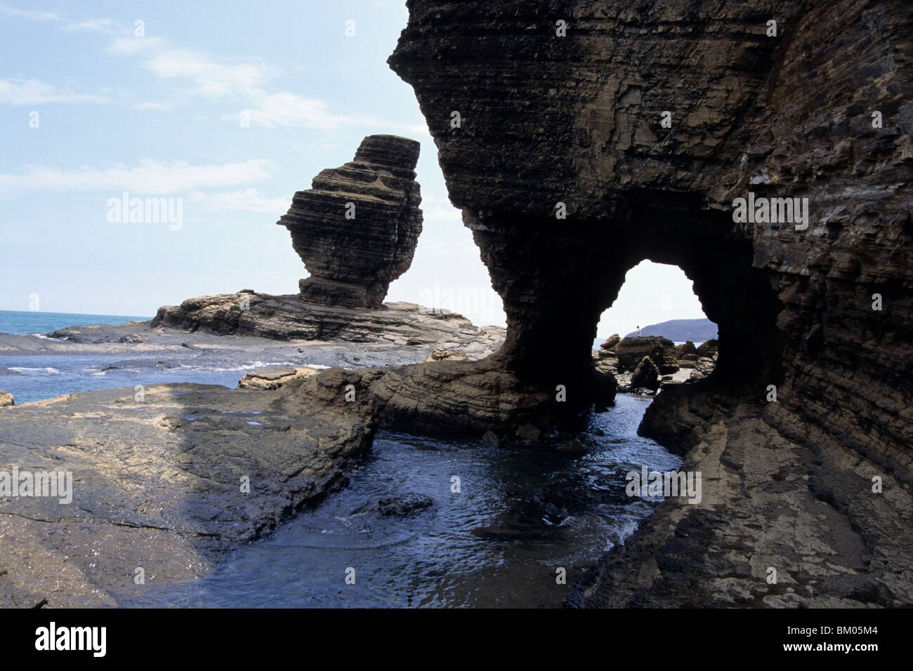Pierced Rock at Poe Beach, Near Bourail, Grande Terre, New Caledonia ...