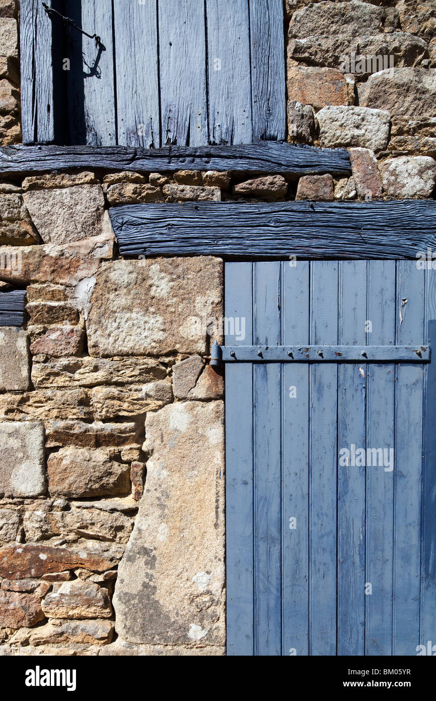 Typical architecture, town of Baden, departament of Morbihan, Brittany ...