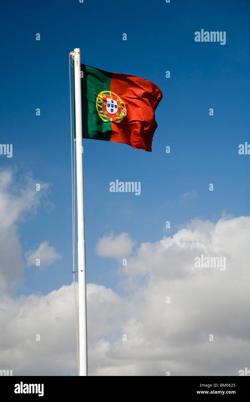The portuguese flag Stock Photo - Alamy