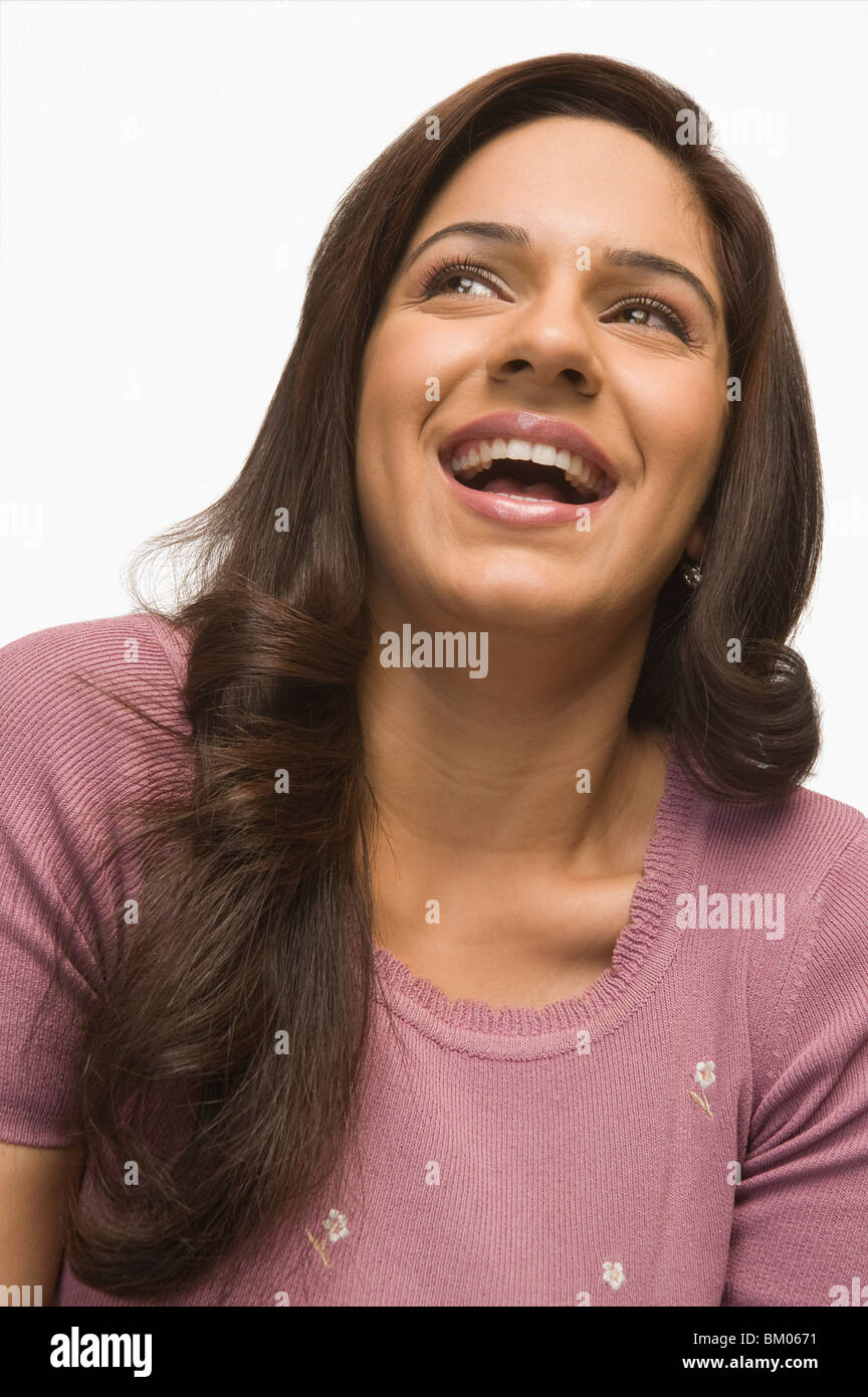 Indian woman enjoy view Cut Out Stock Images & Pictures - Alamy