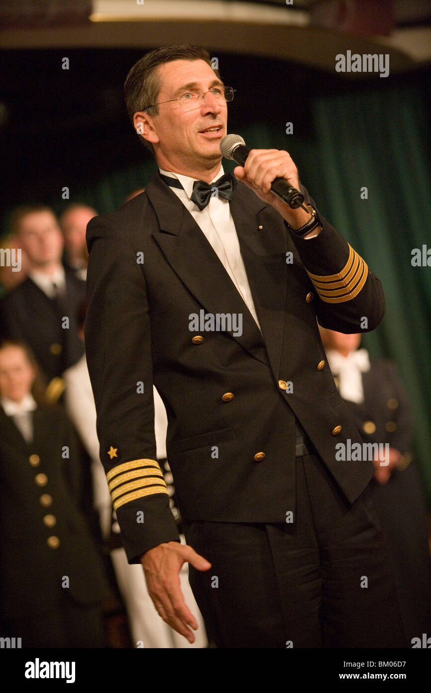 MS Europa Captain Friedrich Jan Akkermann, Arabian Sea Stock Photo - Alamy