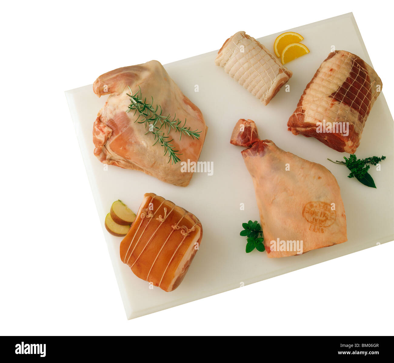 Cuts and joints of meat Stock Photo - Alamy