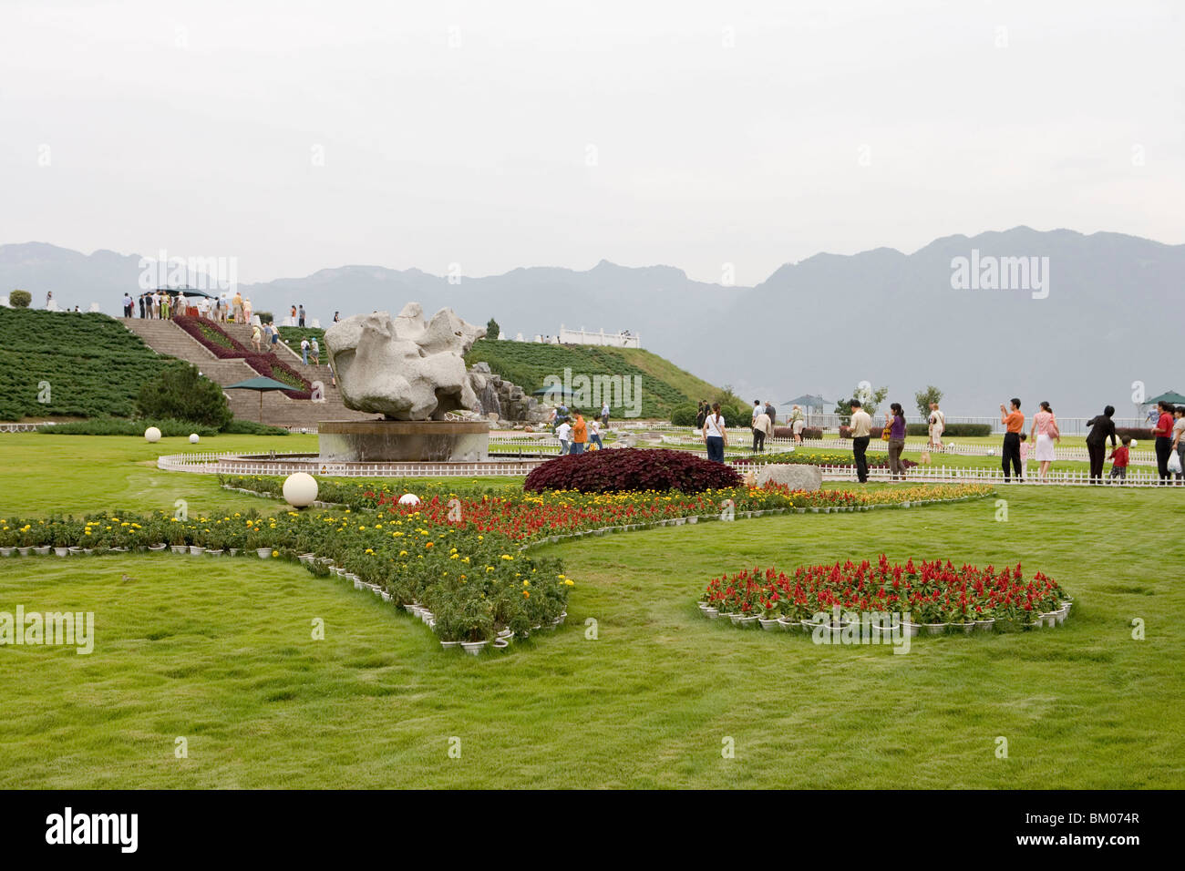 Observation Area at Three Gorges Dam, Sandouping, Yichang, Xiling Gorge ...