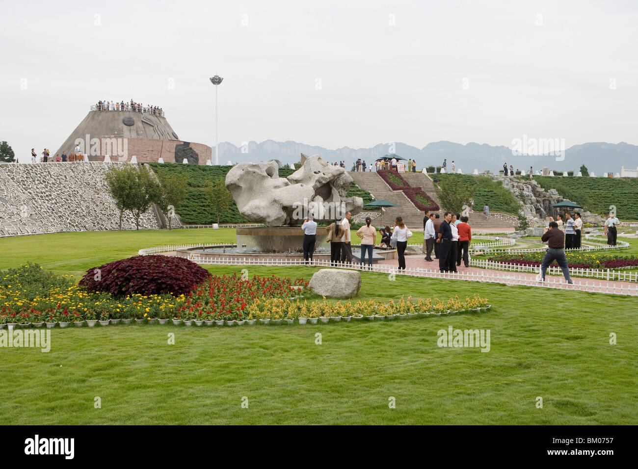 Observation Area at Three Gorges Dam, Sandouping, Yichang, Xiling Gorge ...