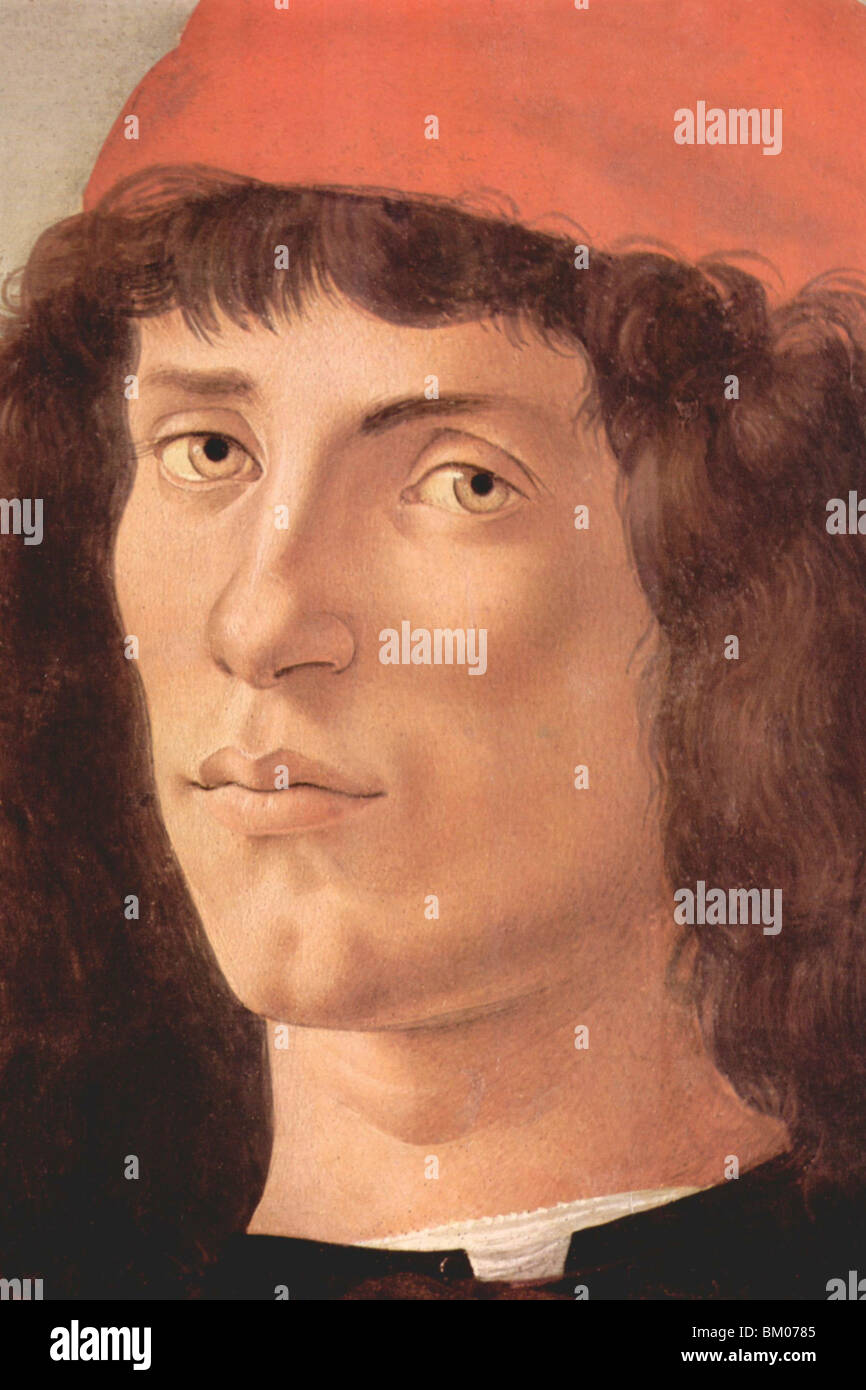 Portrait of a Young Man with red Cap Stock Photo - Alamy