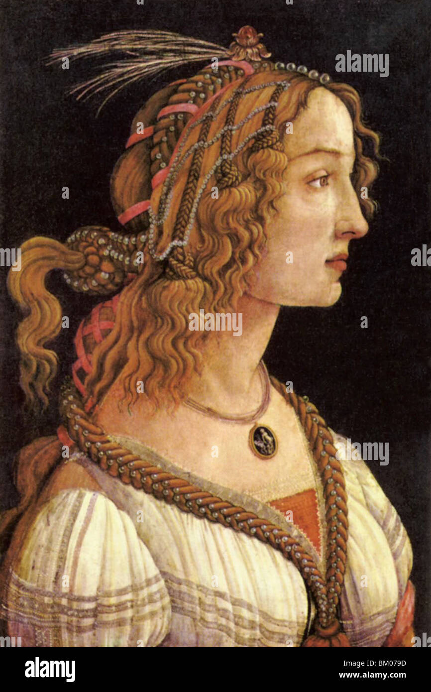 Portrait of Simonetta Vespucci Stock Photo - Alamy