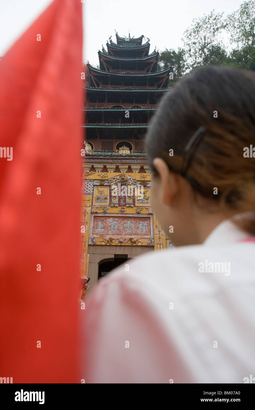 Tour guide flag hi-res stock photography and images - Alamy