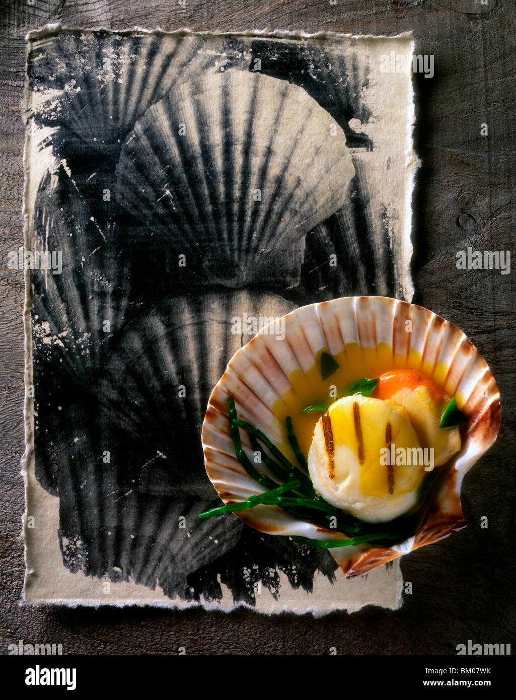 Queen scallop shells hi-res stock photography and images - Alamy