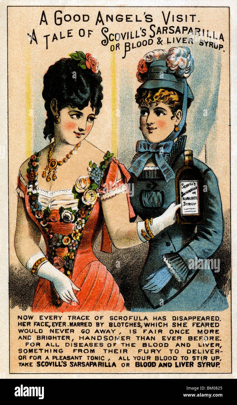 A Good Angel's Visit - A Tale of Scovil's Sarsaralilla Stock Photo - Alamy