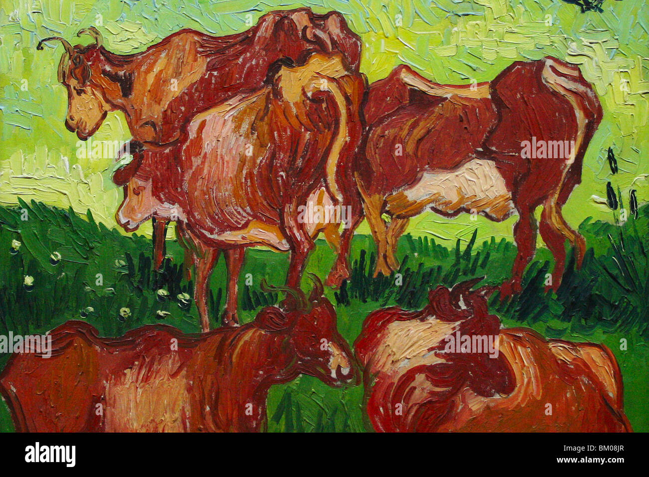 Les vaches by Van Gogh Stock Photo - Alamy