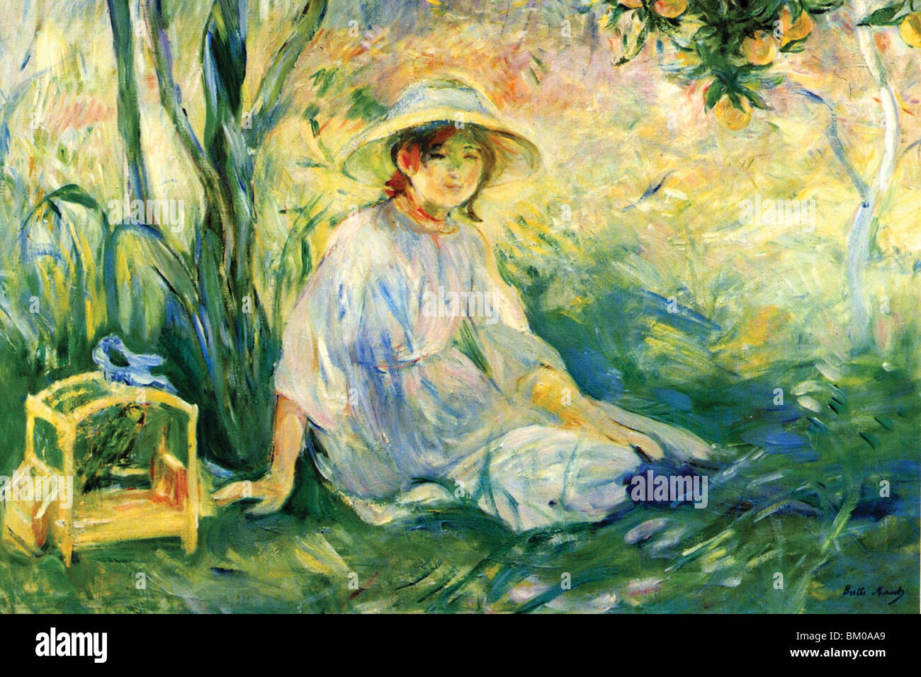 Under the Orange tree Stock Photo - Alamy