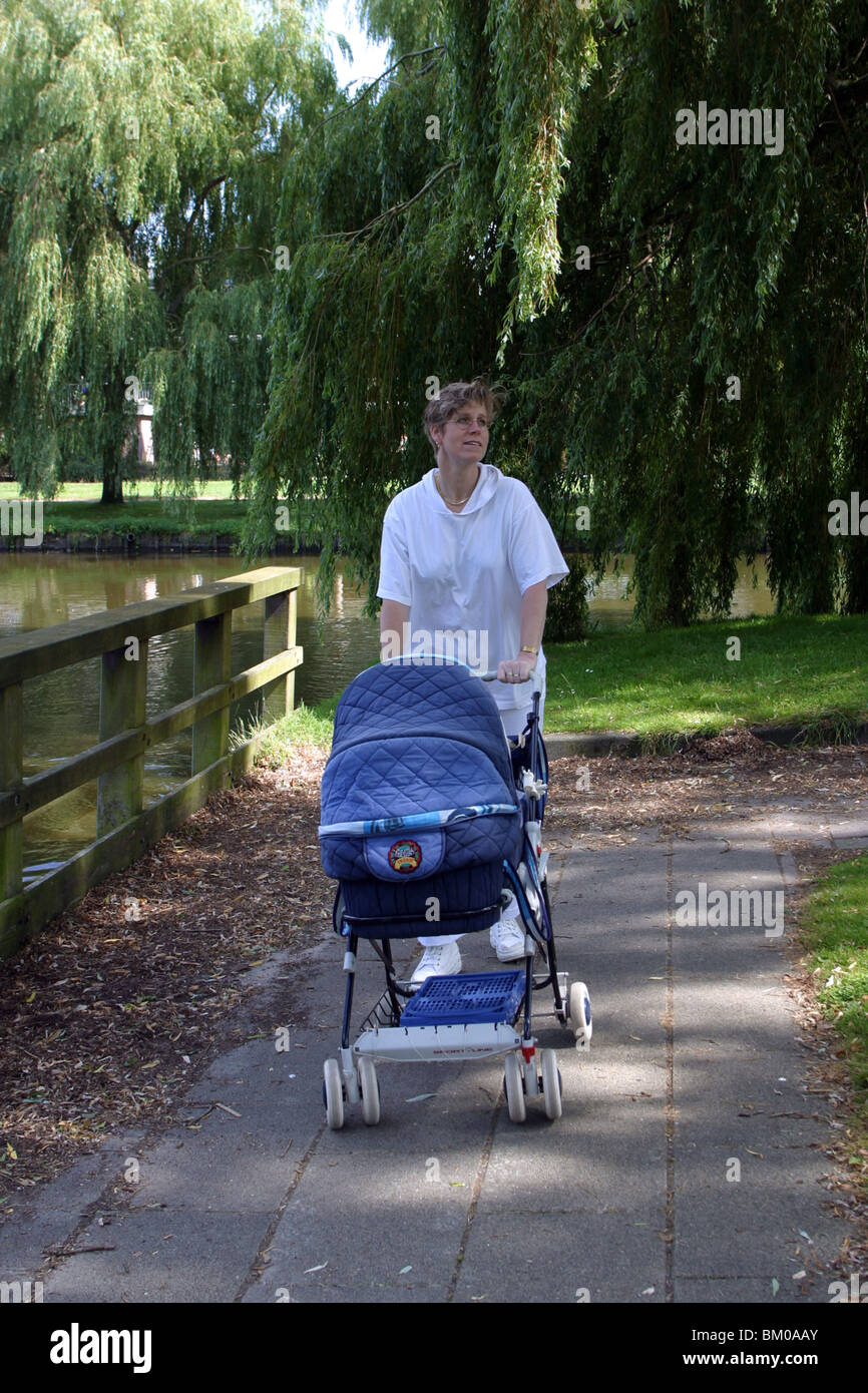 Pram Pusher High Resolution Stock Photography and Images - Alamy