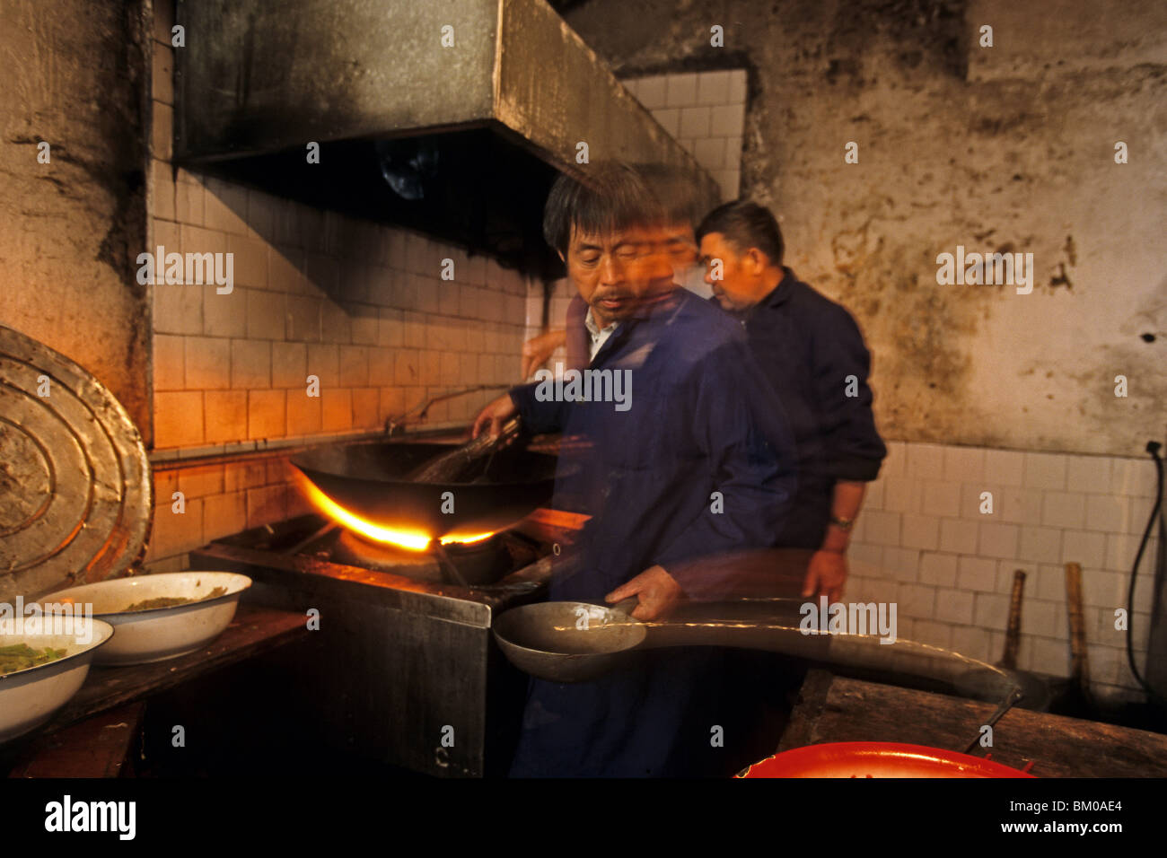 monastery kitchen on peak, at 1613 metres high, Wudang Shan, Taoist ...