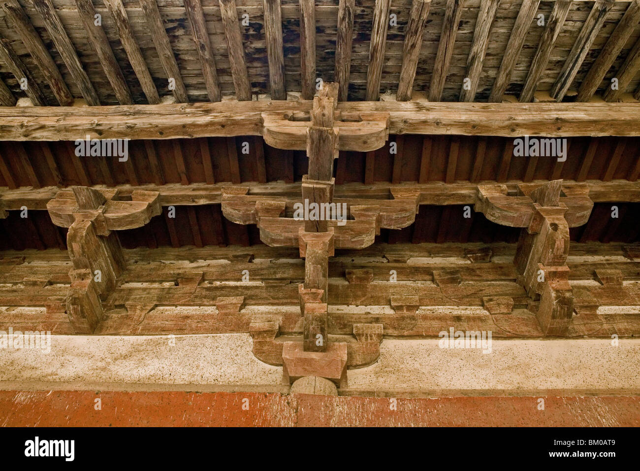 timber roof, structure, Dong Ye temple, oldest wooden hall in Chan ...