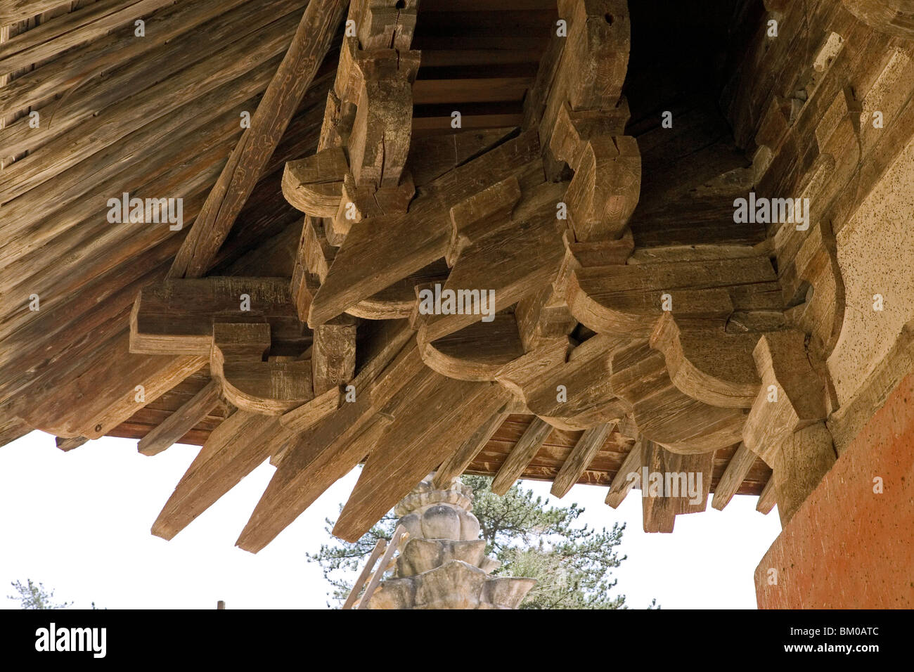 timber roof, structure, Dong Ye temple, oldest wooden hall in Chan ...
