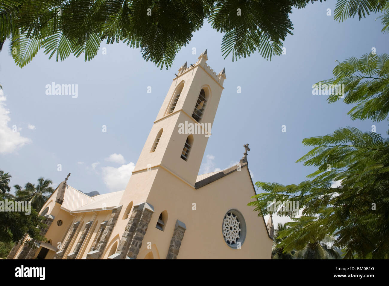 St. Roch Church, Bel Hombre, Mahe Island, Seychelles Stock Photo - Alamy