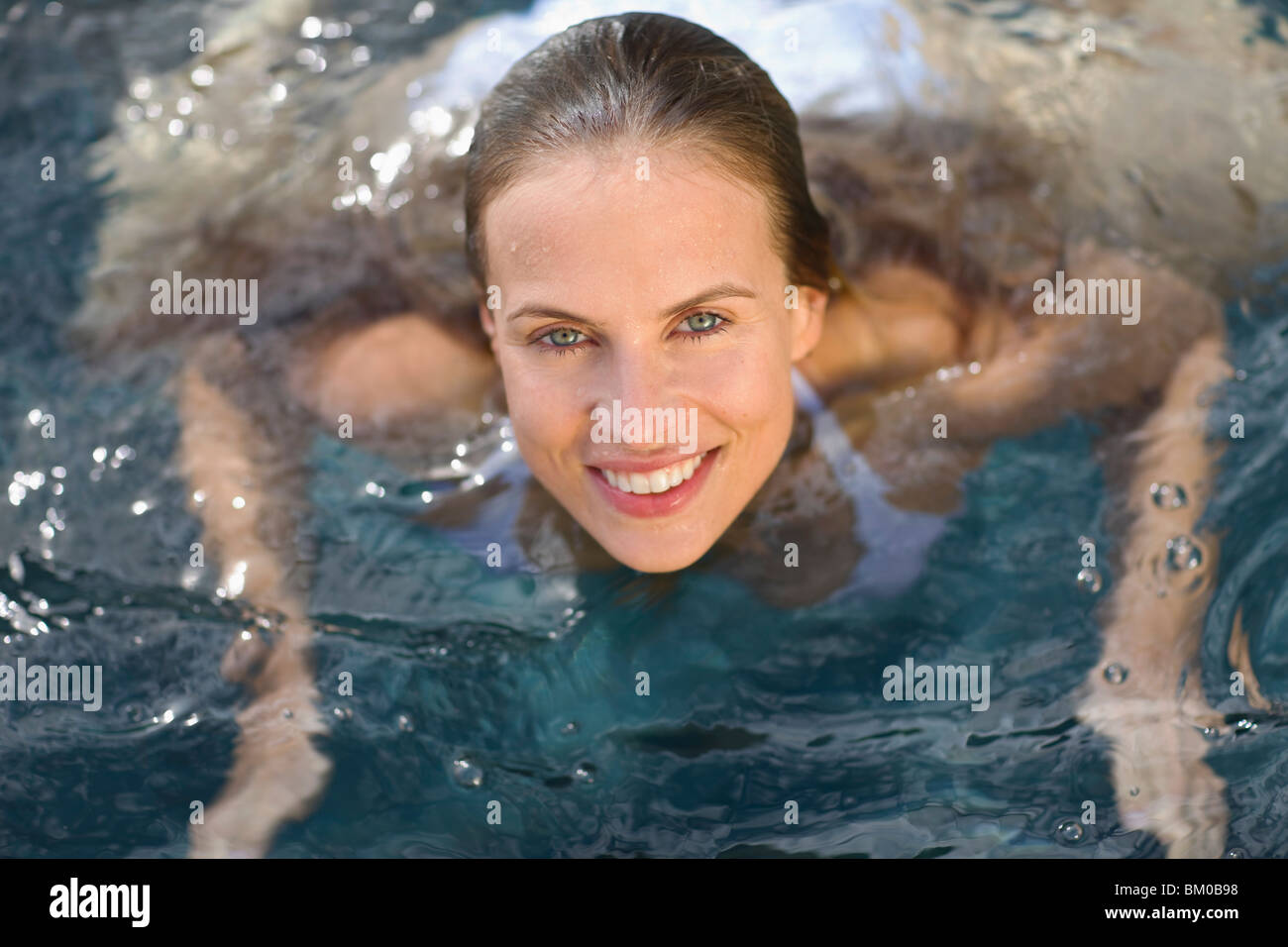Woman in water Stock Photo - Alamy