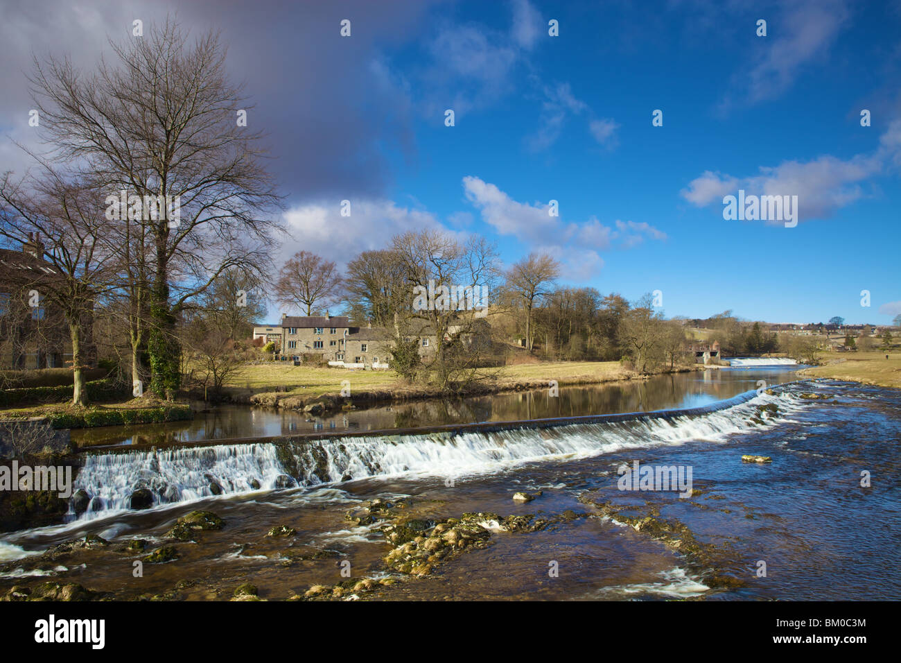 Linton Falls, River Wharfe, North Yorkshire Dales, England Stock Photo ...