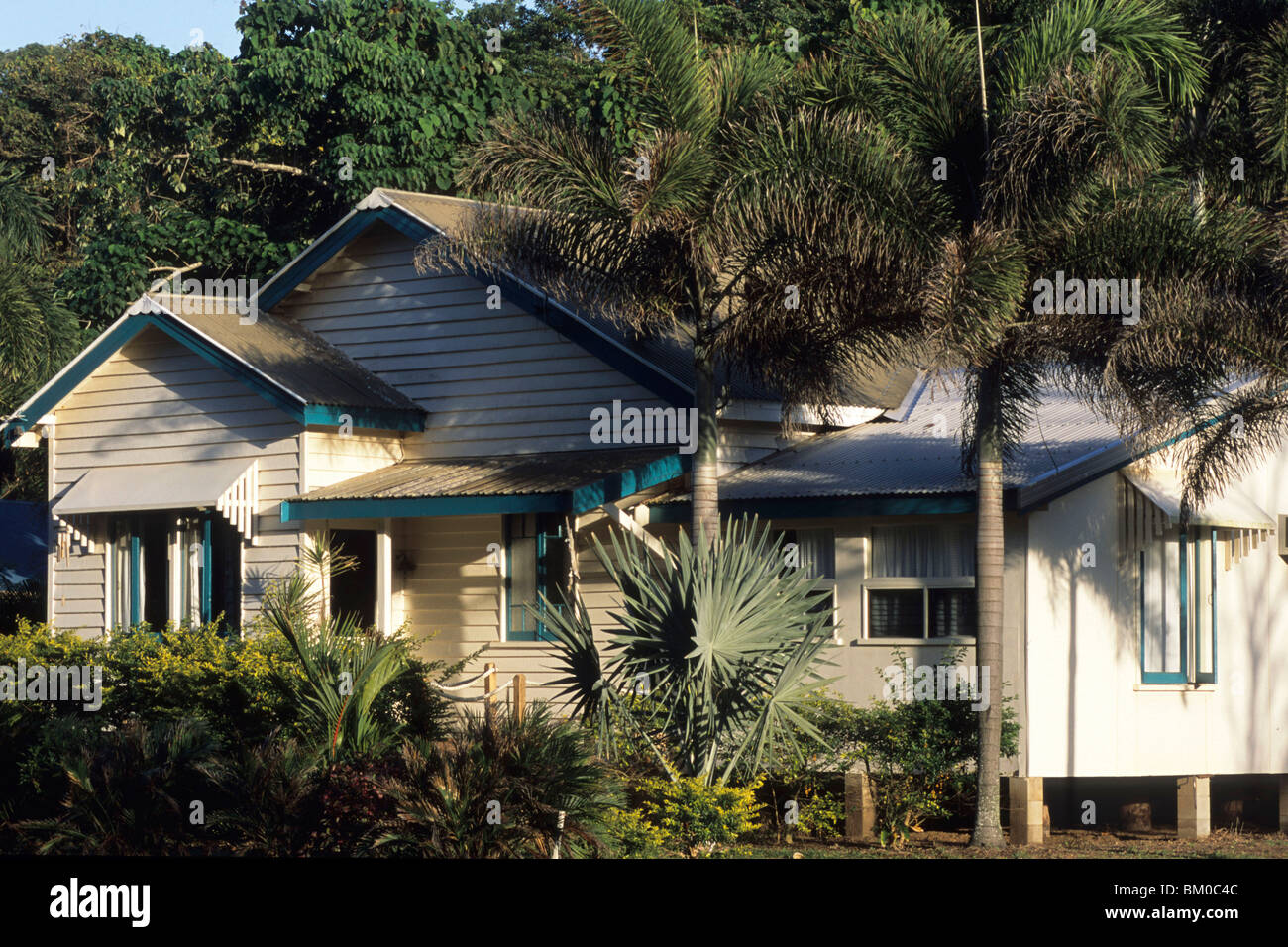 Tropical Queenslander House, Mission Beach, Queensland, Australia Stock ...