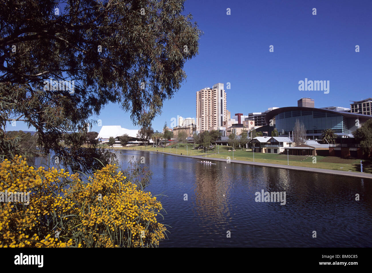 Torrens River and Adelaide City, Adelaide, South Australia, Australia ...