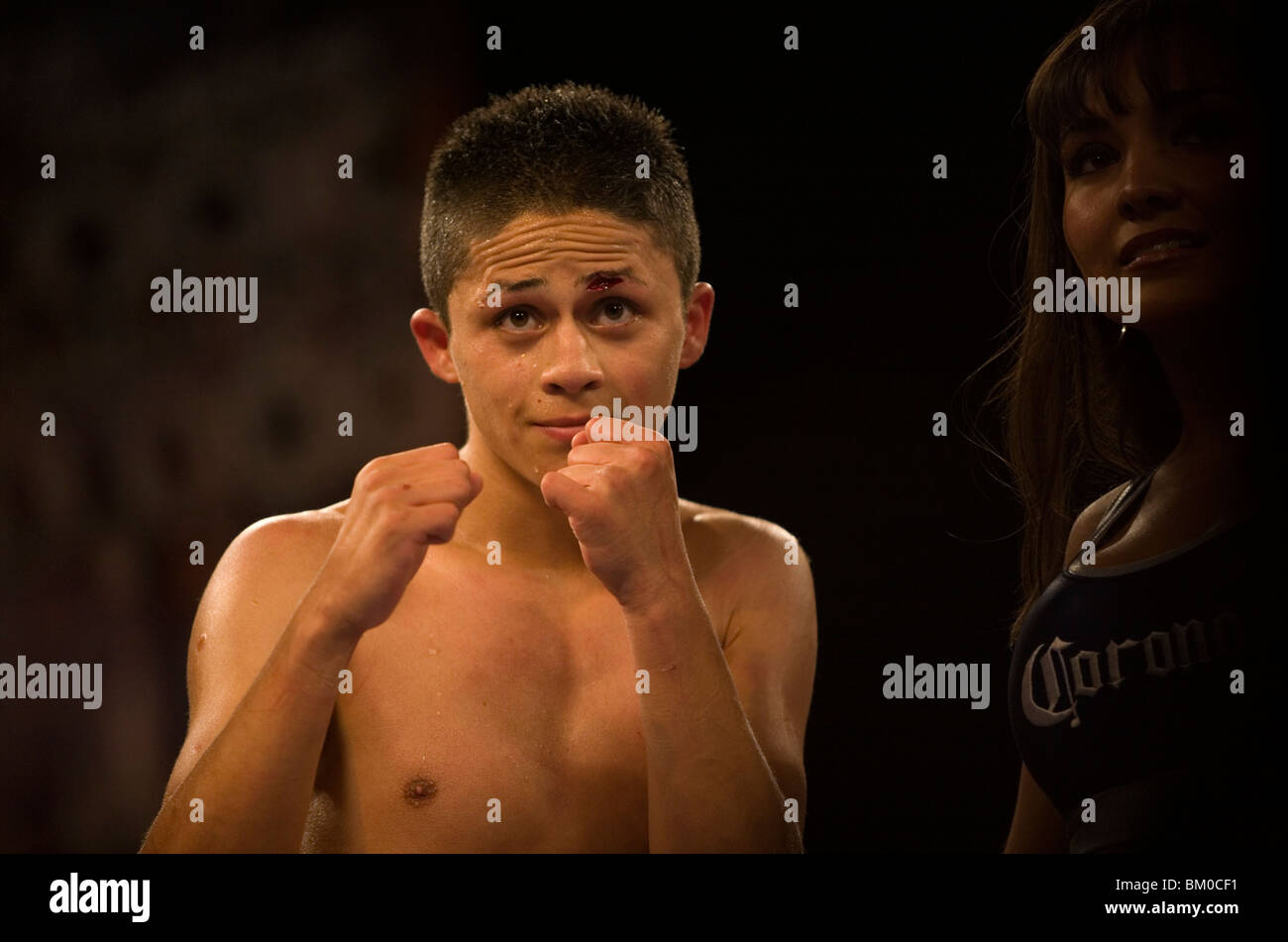 Boxer Otokani Reynoso poses for photographers after winning a bout in ...