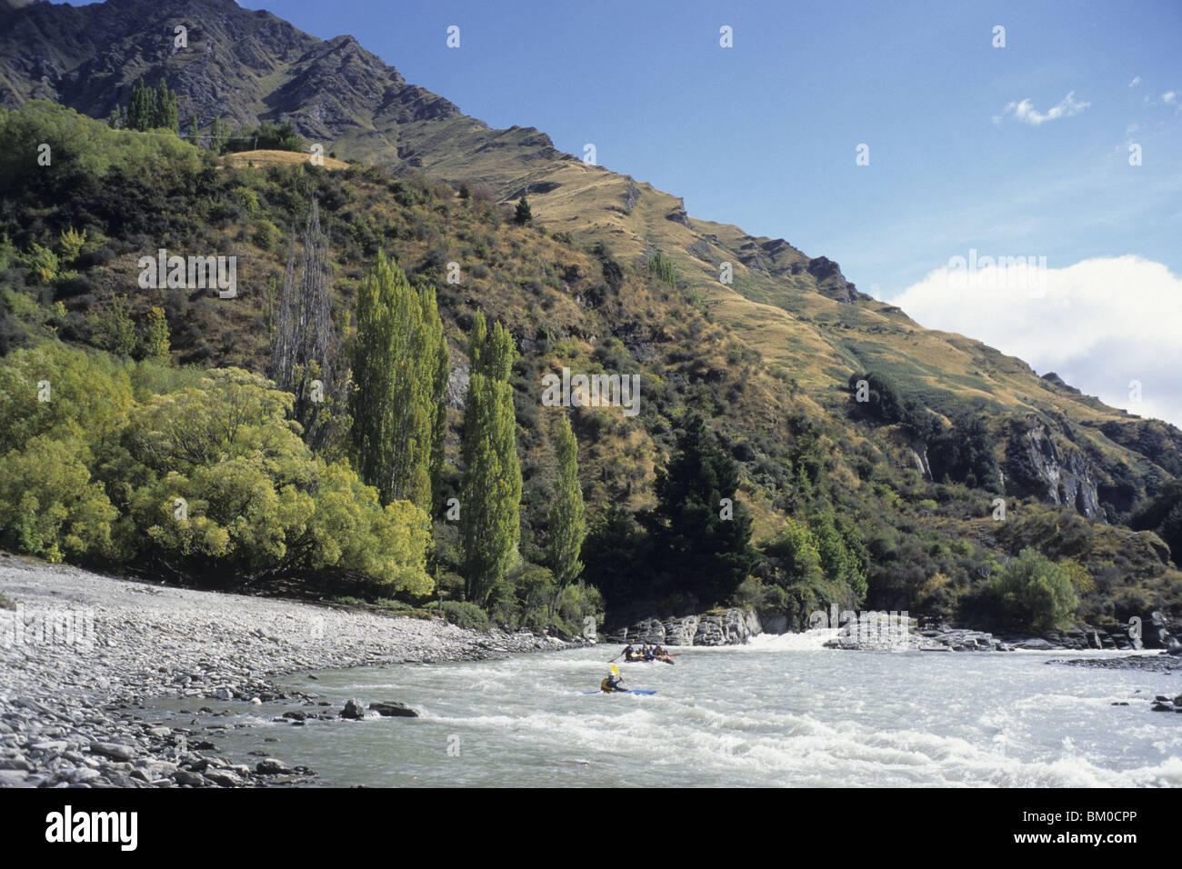 Whitewater Rafting on Shotover River, Near Queenstown, South Island ...