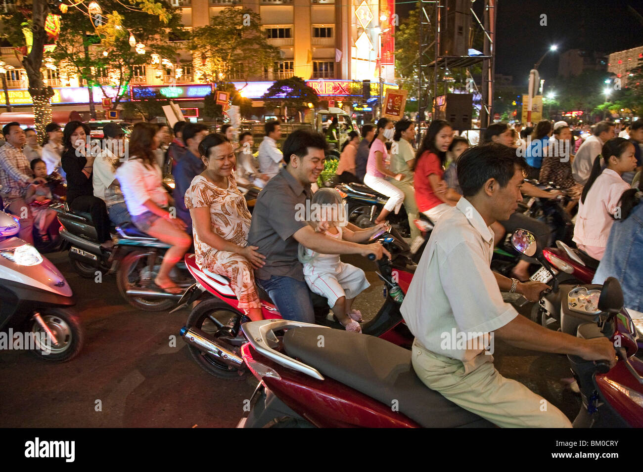 Driving at night with children hi-res stock photography and images - Alamy
