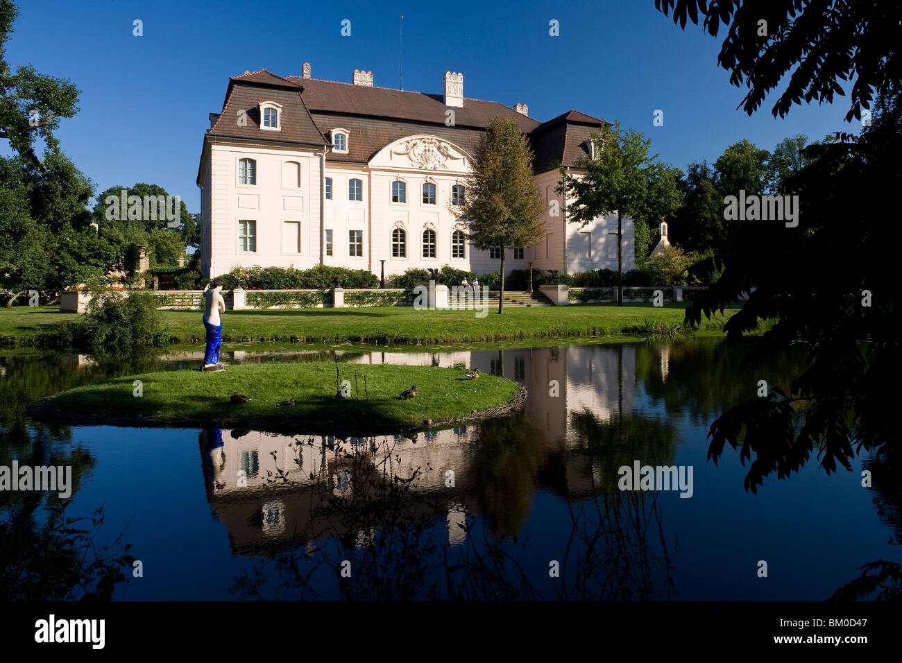 In the grounds of Branitz castle, Fuerst Pueckler Park near Cottbus ...