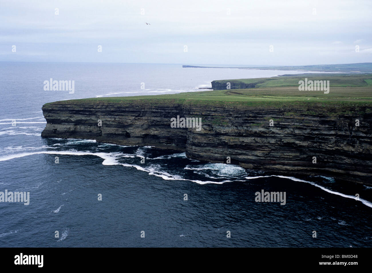 Cliffs at Ceide Fields, Near Ballycastle, County Mayo, Ireland Stock ...