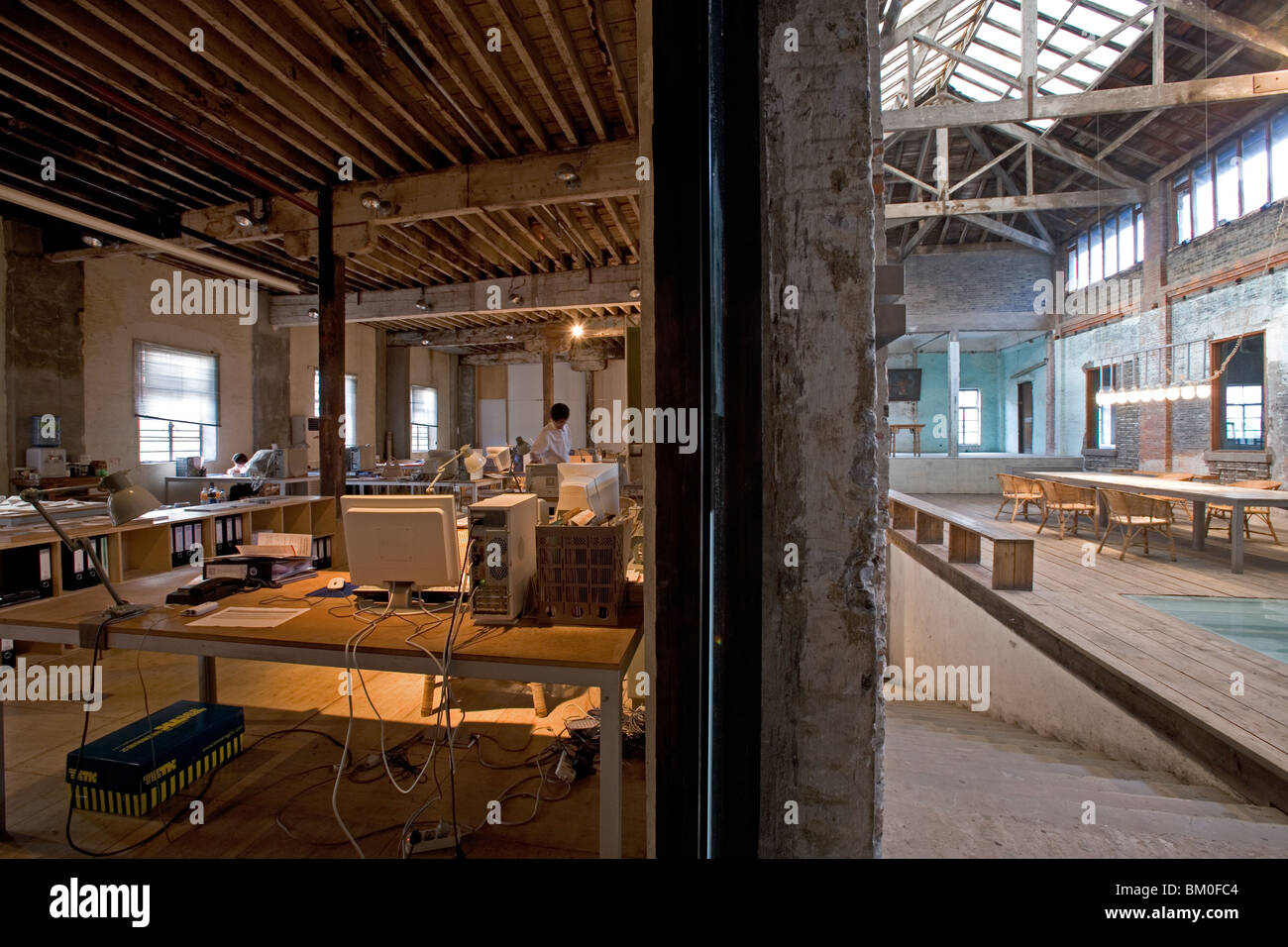 architect office, loft in converted factory, Souzhou Creek Stock Photo ...