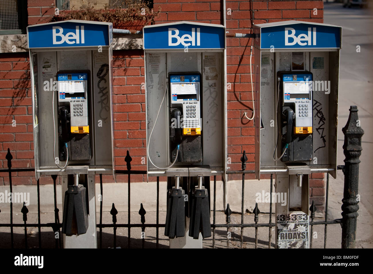 Bell payphone booths are seen in downtown Toronto Stock Photo - Alamy