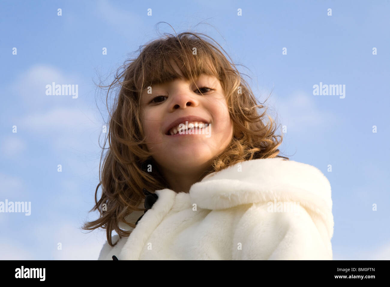 Portrait of young girl in sunshine, Ontario Stock Photo - Alamy