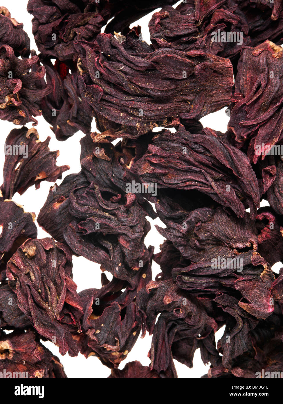 Close-up of dried organic medicinal plant, hibiscus Stock Photo - Alamy